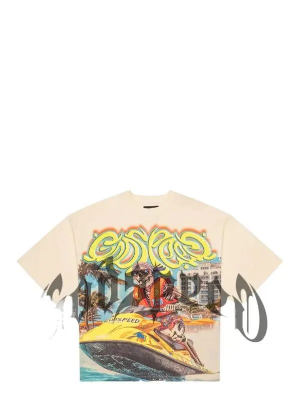 GODSPEED Wave Runner T-shirt - Bone