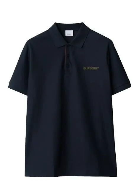 Burberry Lapel Short Sleeve Polo Shirt - Multicolor