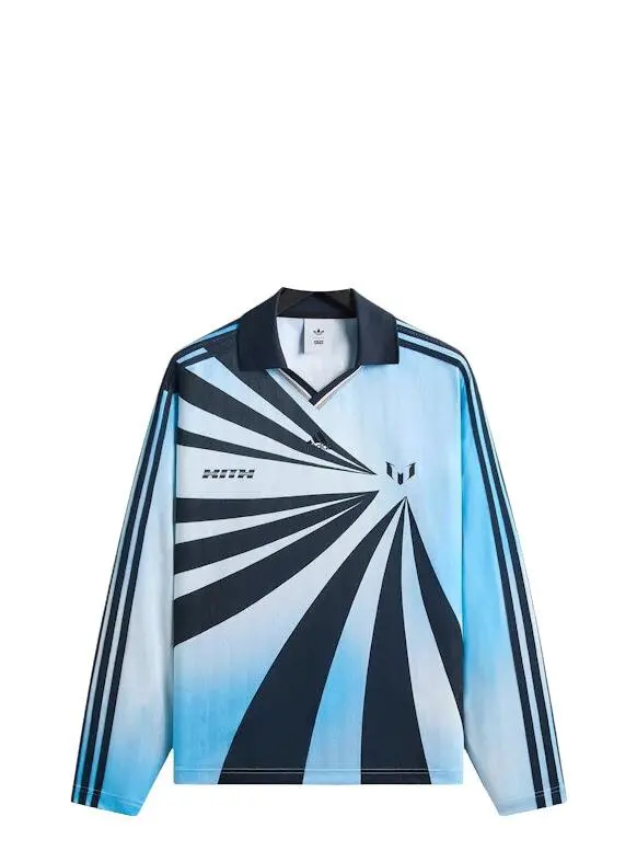Kith X Adidas Messi Goalkeeper Long Sleeve Tee - Blue
