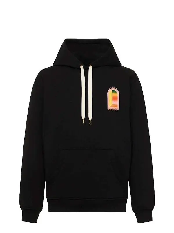 Casablanca Gradient Arch Logo Hooded Sweatshirt - Black