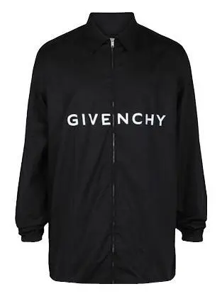Givenchy Boxy Fit Poplin Shirt - Black
