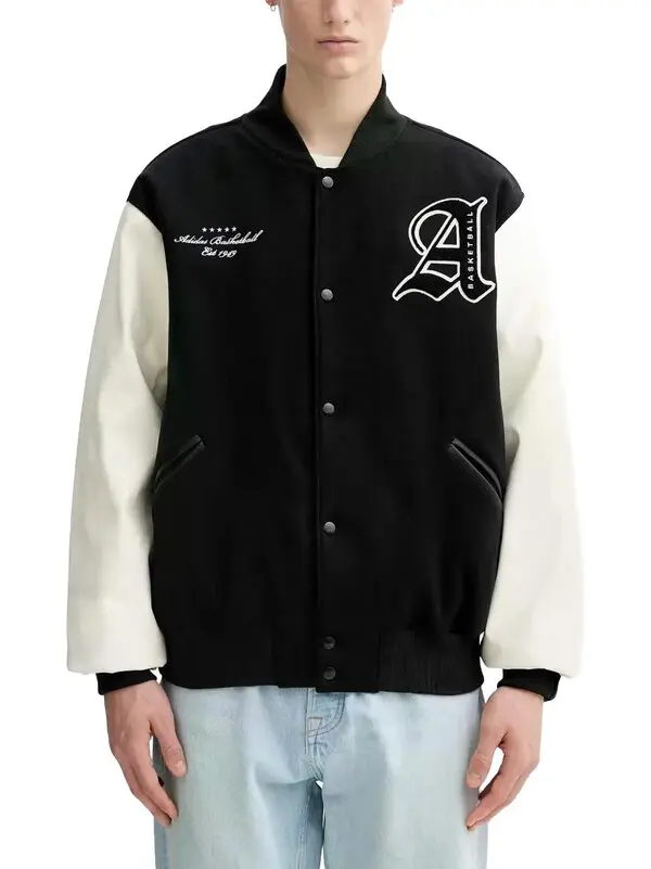 Adidas Appliqué Bomber Jacket - Black