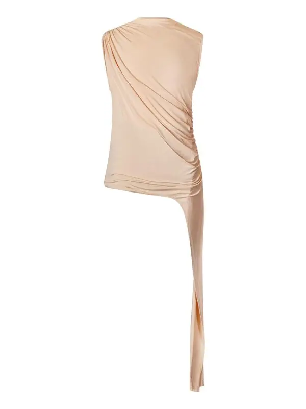 CHUKS COLLINS Bri Sleeveless Mock Neck Dress-top - Brown