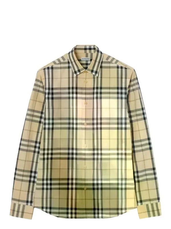 Burberry Slim-fit Check Cotton Shirt - Neutrals