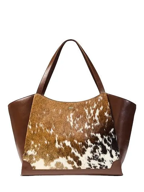 JULY Juliette Open Winged Tote - Brown