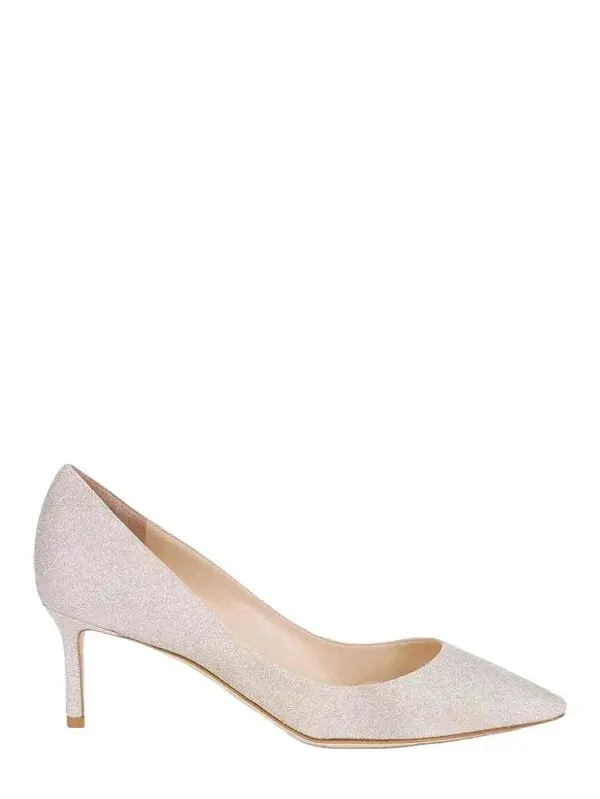 JIMMY CHOO Romy Glitter Pumps - Silver