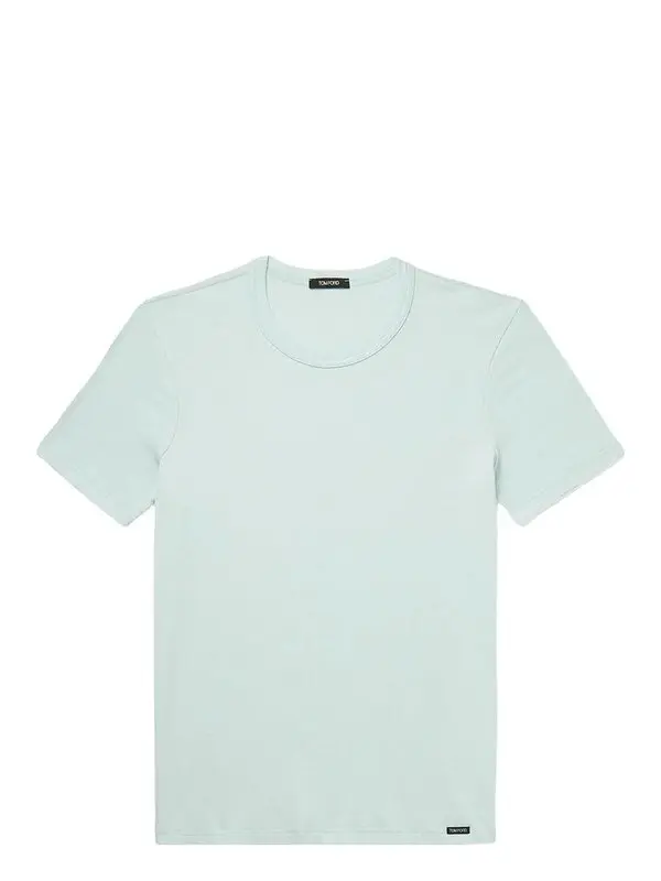 TOM FORD Slimfit Stretchcotton Jersey Tshirt - Mint