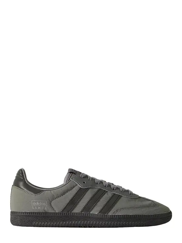 Adidas Samba Og Leather-trimmed Shell Sneakers - Anthracite