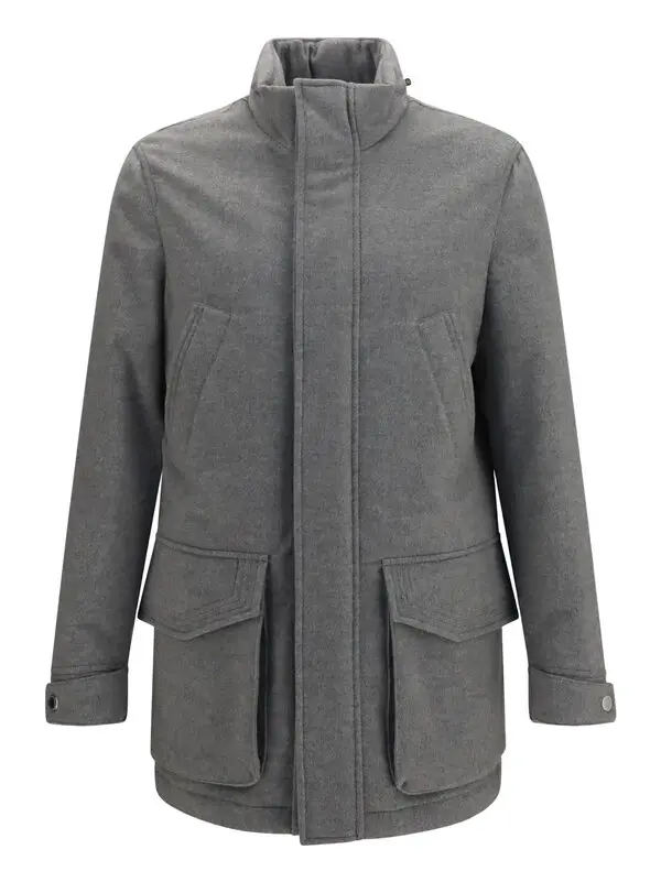 Brunello Cucinelli Cashmere Zip-up Jacket - Grey