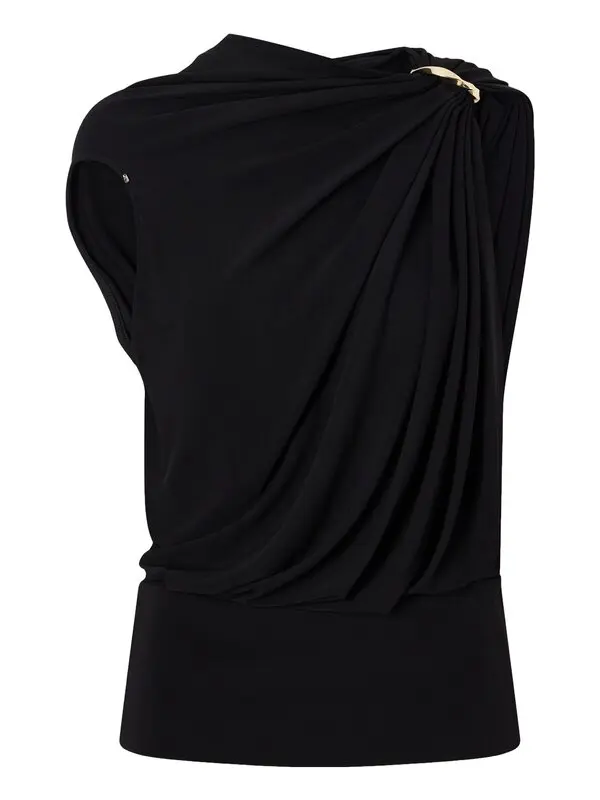 Sportmax Lacuna Embellished Jersey Blouse - Black