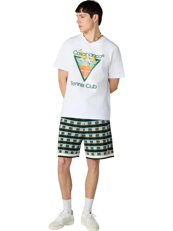 Casablanca Tennis Club Graphic T-shirt - White