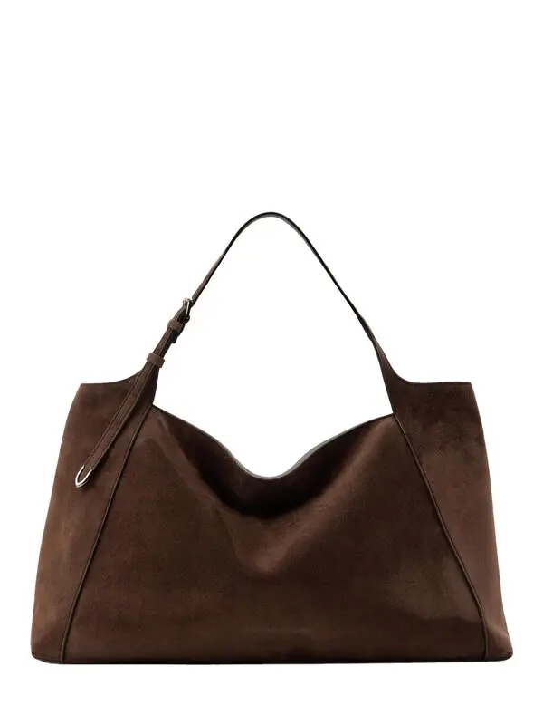 Brunello Cucinelli Suede Tote Bag - Brown
