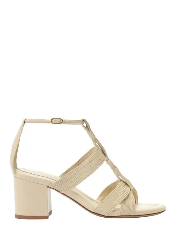 ALEXANDRE BIRMAN Olga Block 60 Sandals - Eggshell