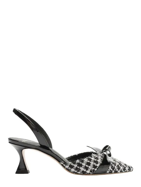 ALEXANDRE BIRMAN Clarita Bell Slingback 60 Tweed Heels - Black