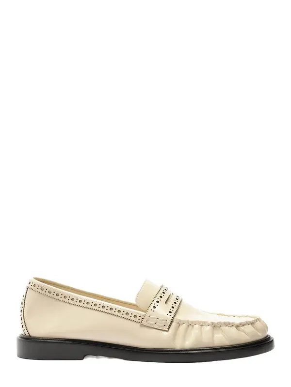 ALEXANDRE BIRMAN Soft Loafer Brogue - Eggshell