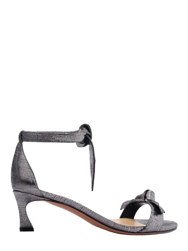 ALEXANDRE BIRMAN Clarita Kitten Heel Sandals With Bow Detailing - Graphite