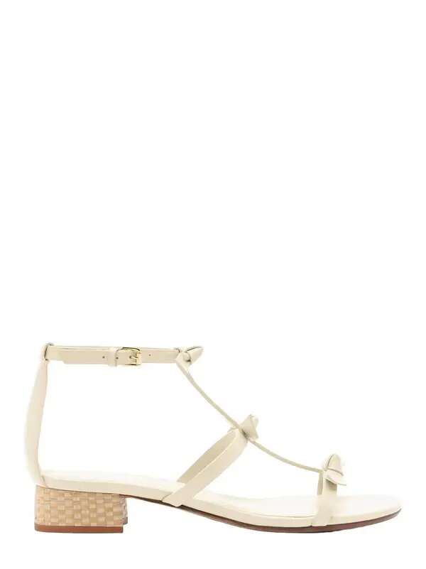 ALEXANDRE BIRMAN Slim Lolita Raffia Sandals - Shell