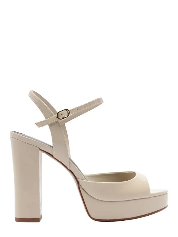 ALEXANDRE BIRMAN Amy 120 Platform Sandals - Eggshell