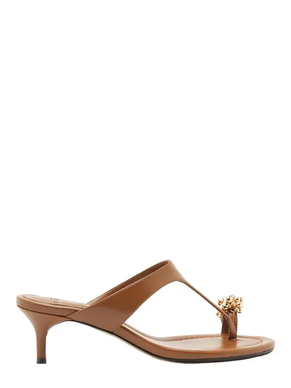 ALEXANDRE BIRMAN Gia 50 Leather Mules - Espresso