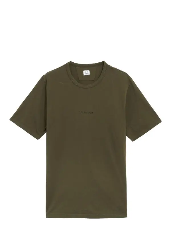 C.P. COMPANY Jersey Garment Dyed T-shirt - Brown