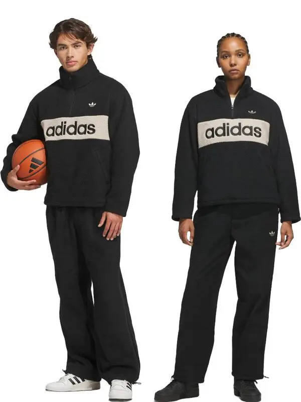 Adidas Originals Polar Fleece Trackpants - Black