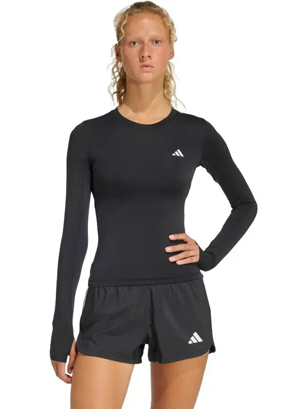 Adidas Primelift Essentials Workout Contour Long Sleeve Top - Black