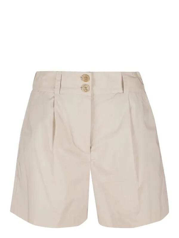 Woolrich Pleat-detailed Straight Hem Shorts - Nude