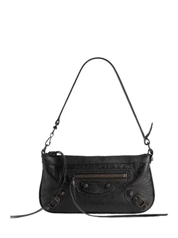 Balenciaga Le City Zipped Shoulder Bag - Black
