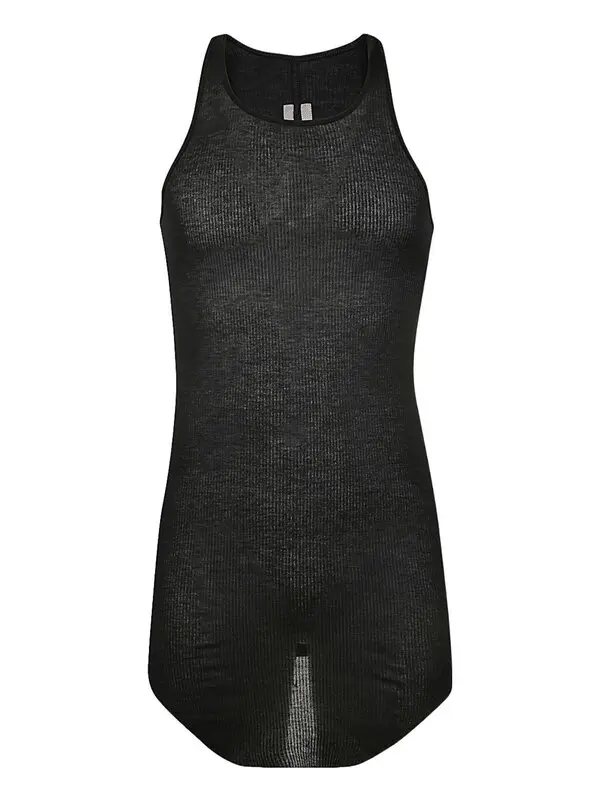 Rick Owens Basic Fine-ribbed Tank Top - Black