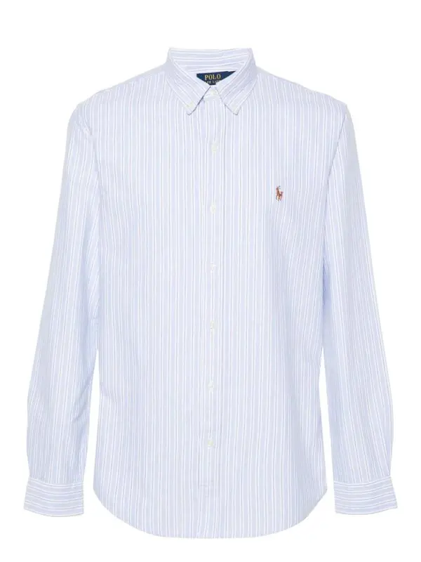 Polo Ralph Lauren Logo Embroidered Oxford Shirt - Multi