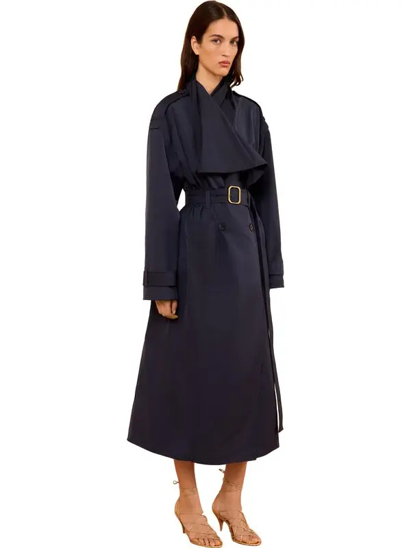 Ulla Johnson Marcelle Trench Coat - Midnight
