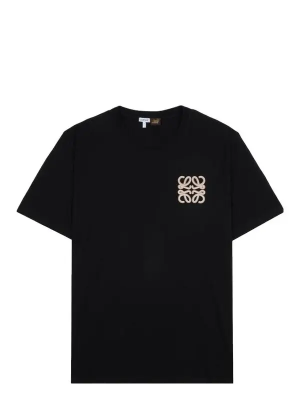 Loewe X Paula's Ibiza Anagram-embroidered T-shirt - Black
