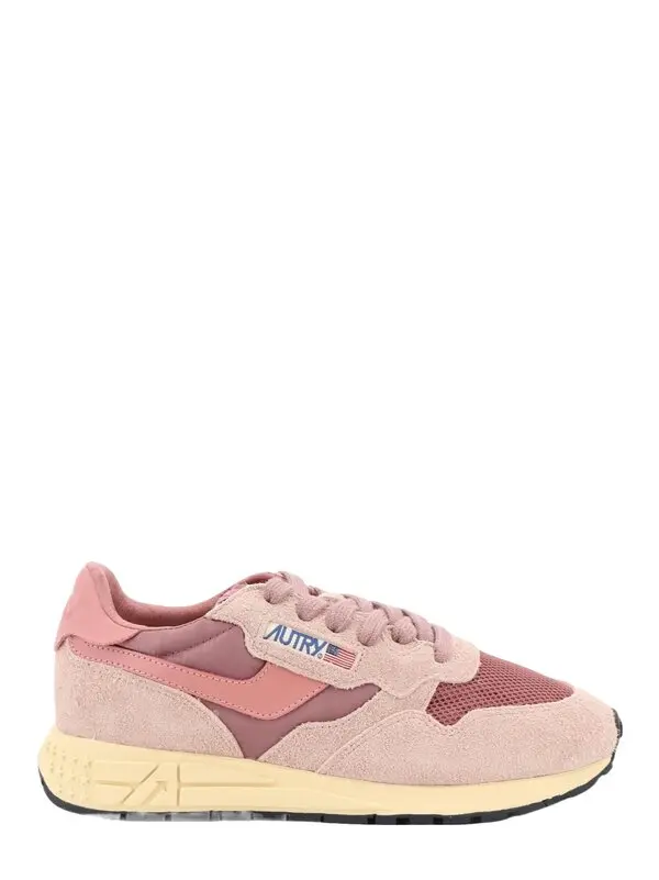 AUTRY Suede Panelled Sneakers - Nude
