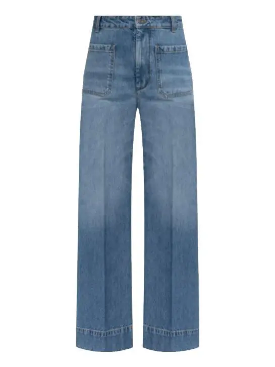 Victoria Beckham Belt Loop Jeans - Blue