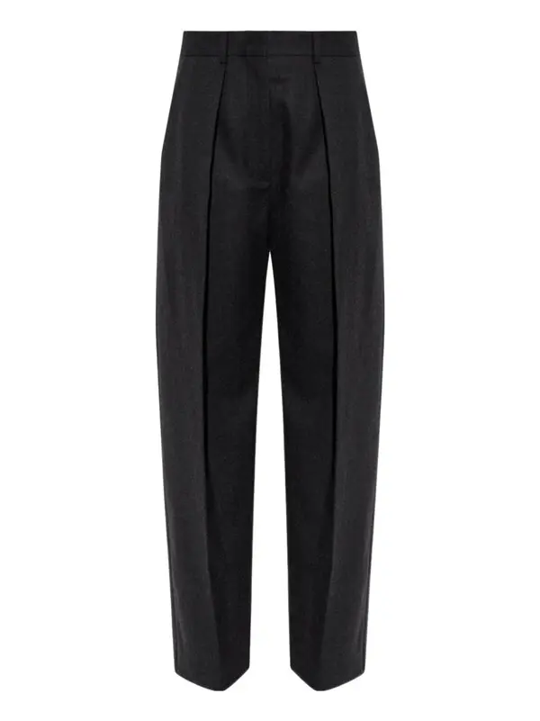 Victoria Beckham High-waisted Wide Leg Trousers - Grey