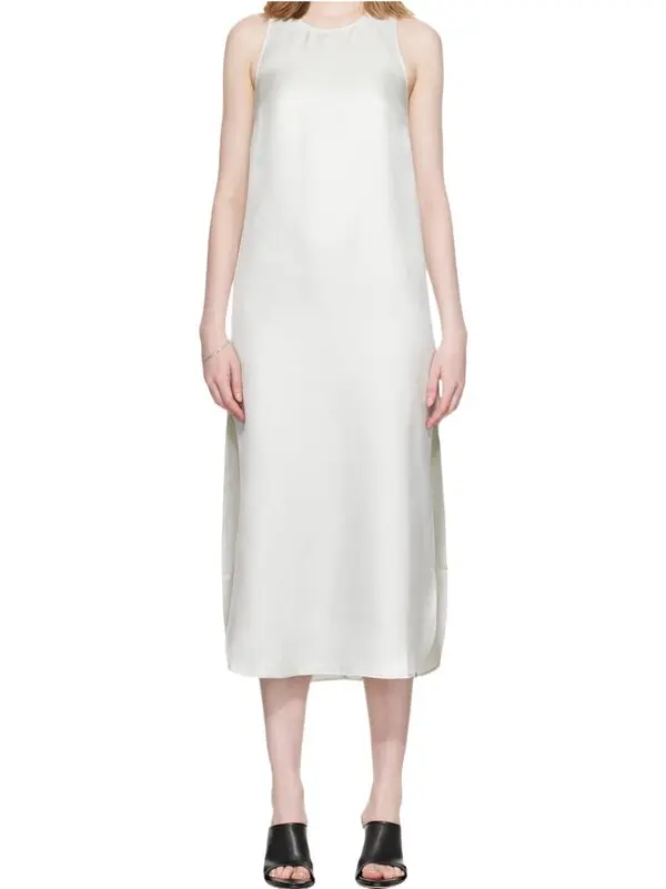 Loulou De Saison Paloma Twisted Back Midi Dress - Mist