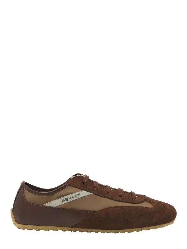 Alexander McQueen Low-top Sneakers With Logo - Brown