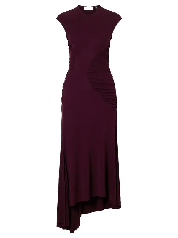 Victoria Beckham Sleeveless Waist-fitted Maxi Dress - Brown