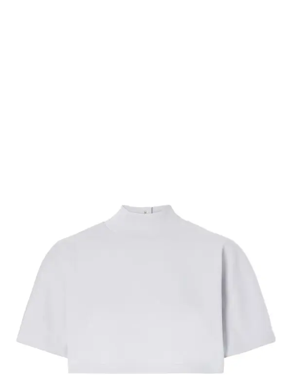 Alaïa Mock-neck Cropped Top - No