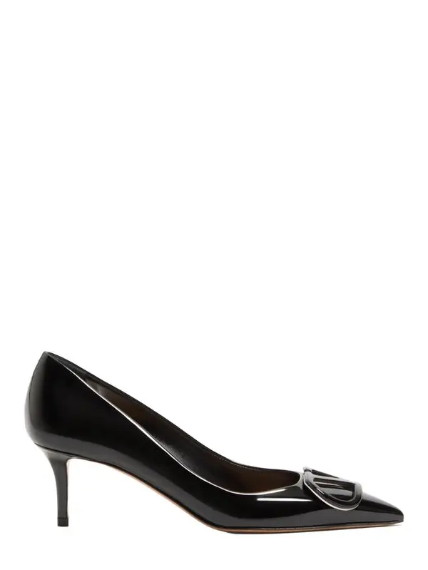 Valentino Garavani Vlogo Signature Patent Leather Pumps - Black