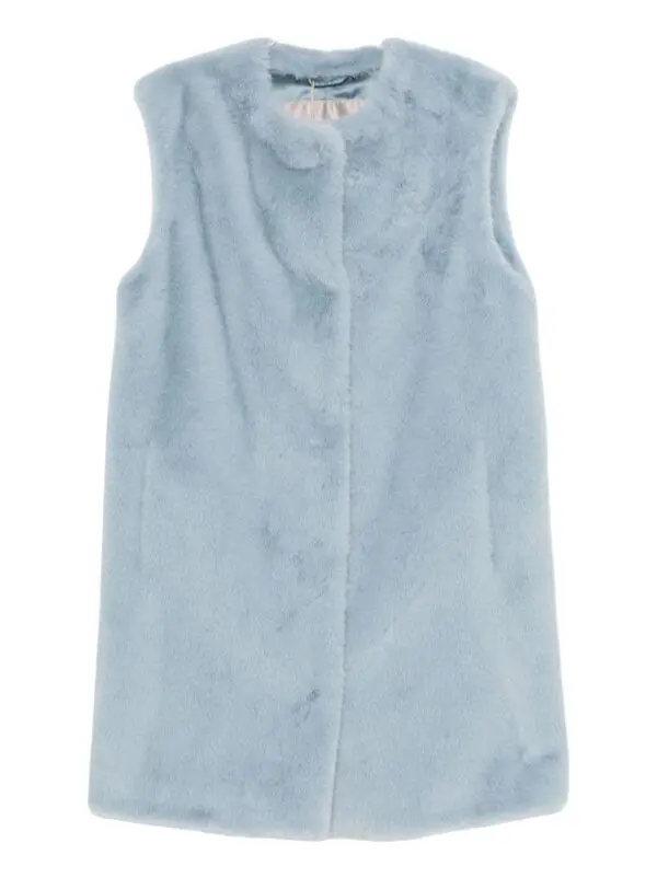 Herno Sleeveless Fur Gilet - Gray