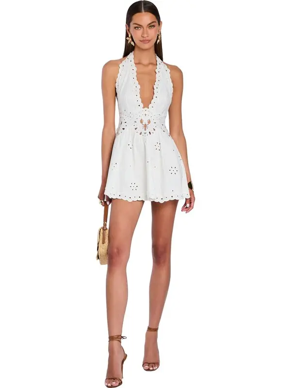 Retrofete Beranice Mini Dress - Ivory