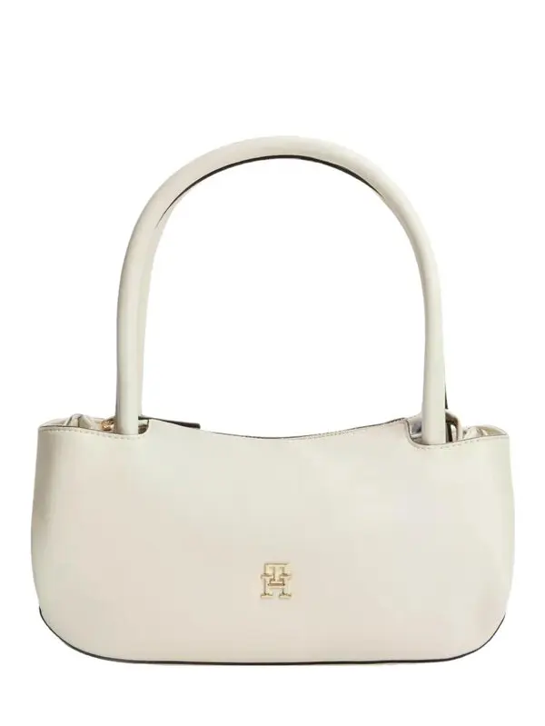 Tommy Hilfiger Monogram Plaque Shoulder Bag - Neutrals