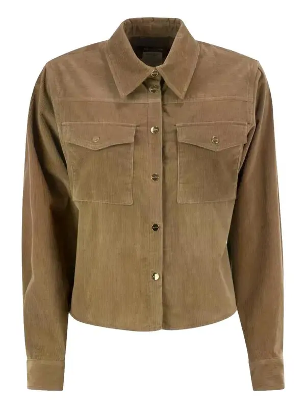 Max Mara Corduroy Chest-pocket Jacket - Neutrals