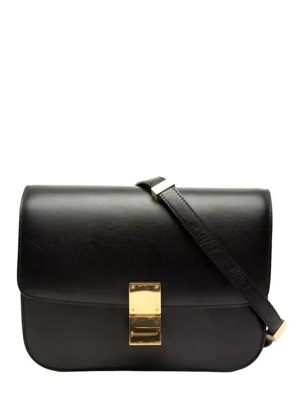 Celine Medium Calfskin Classic Box Crossbody Bag - Black
