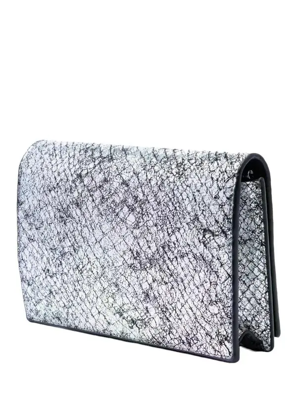 Saint Laurent Classic Monogram Kate Tassel Wallet On Chain - Silver