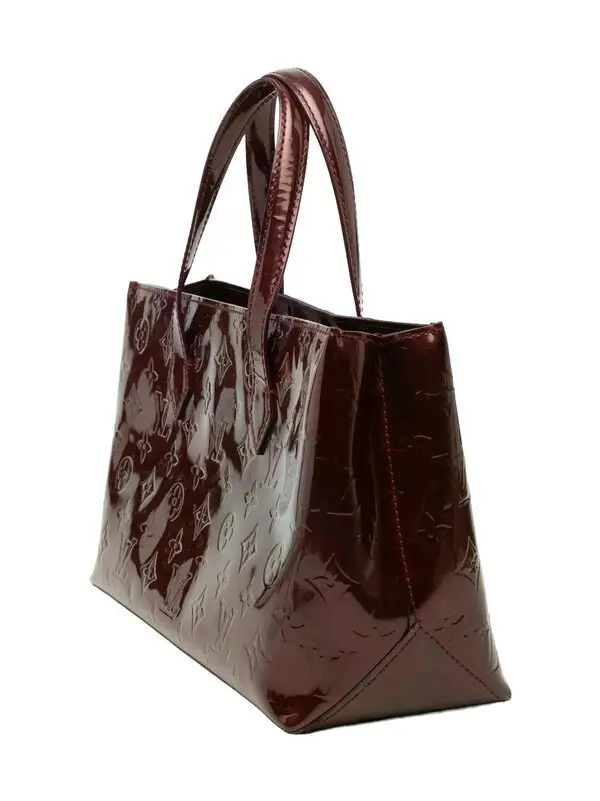 LOUIS VUITTON Monogram Vernis Wilshire Pm Handbag - Red