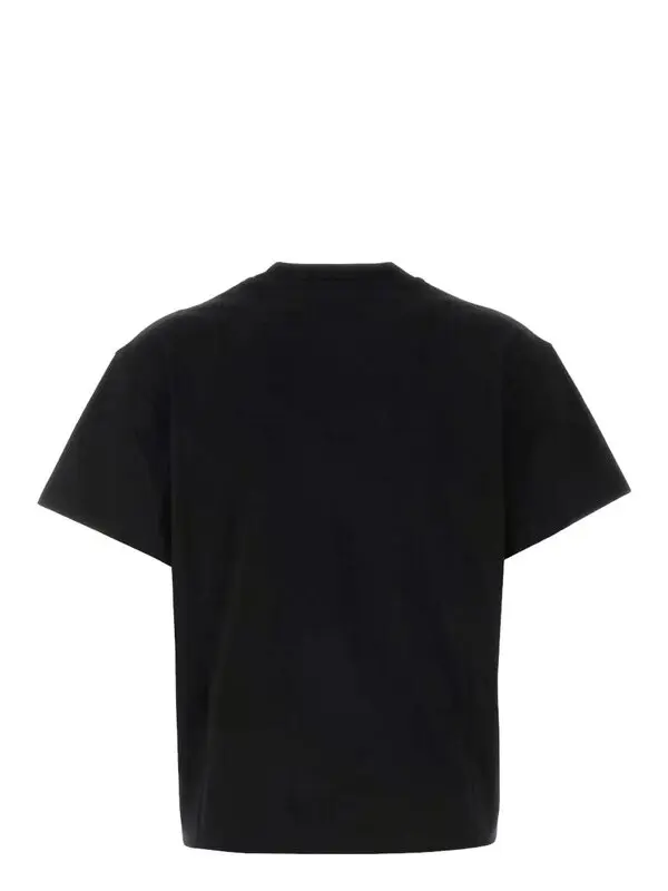 JIL SANDER Logo Embroidered T-shirt - Black