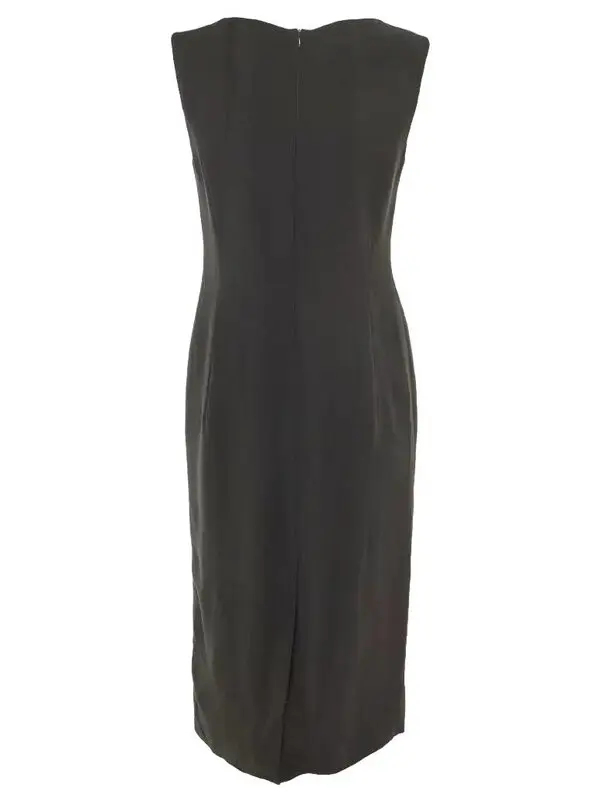 Max Mara Sleeveless Crepe Mid Dress - Grey