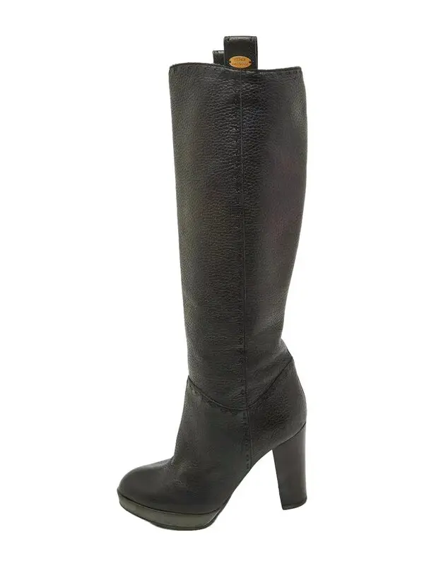 Fendi Selleria Almond-toe Boots - Black
